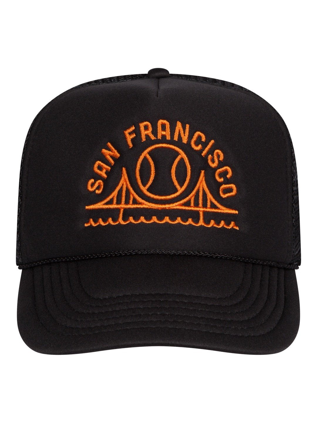 SF Baseball Trucker Hat Black - Culk